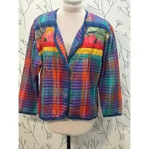 Canvas Backs | Jackets & Coats | Vintage Canvasbacks Colorful Artsy ...